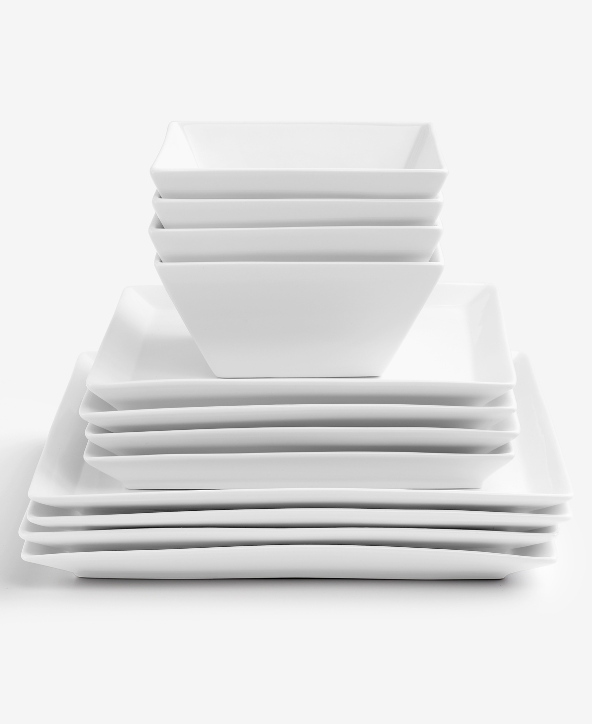 Click here for The Cellar Whiteware Square 12-Pc. Dinnerware Set... prices