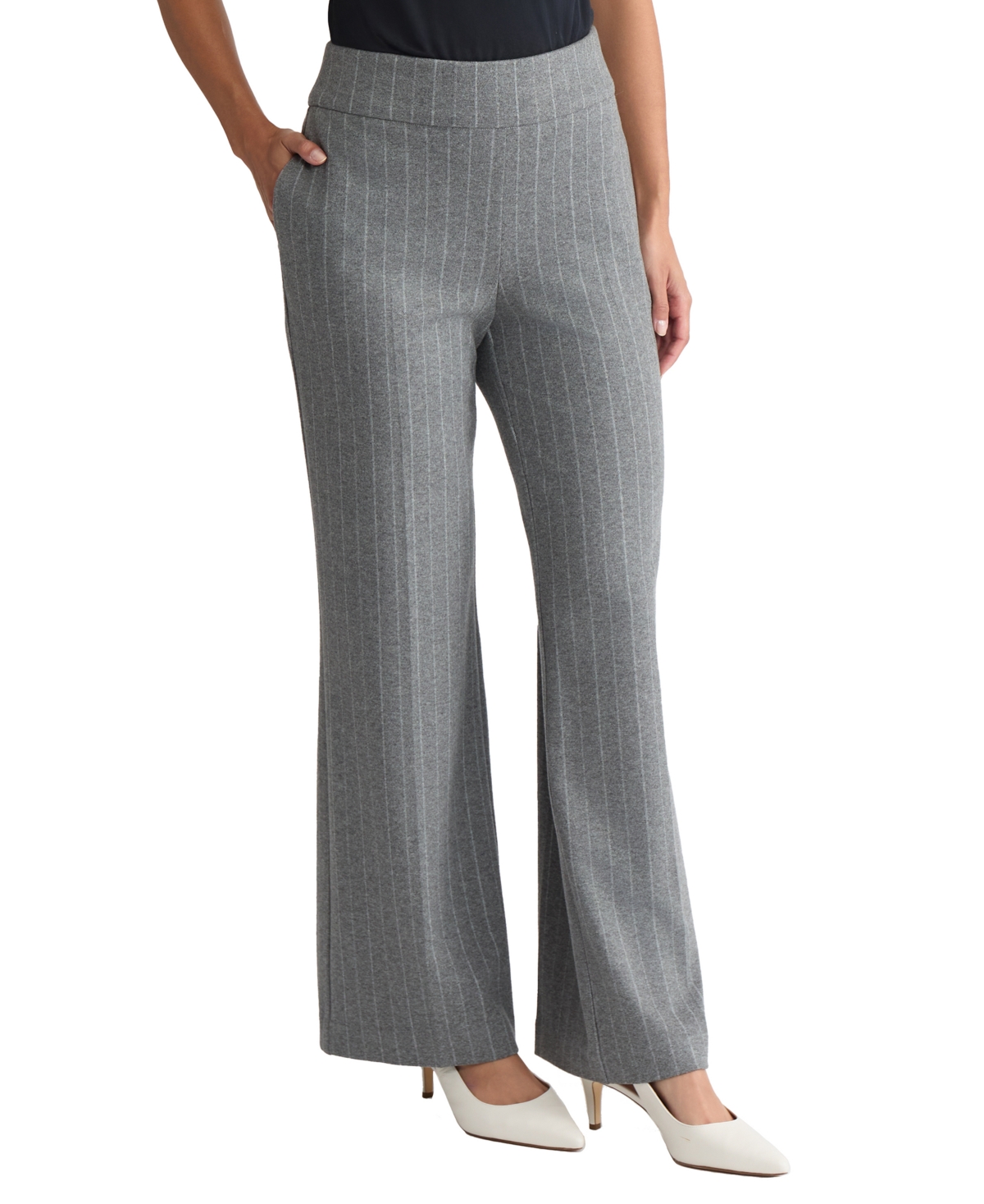 Click here for Jones New York Womens Wide-Leg Pants - Light Heath... prices