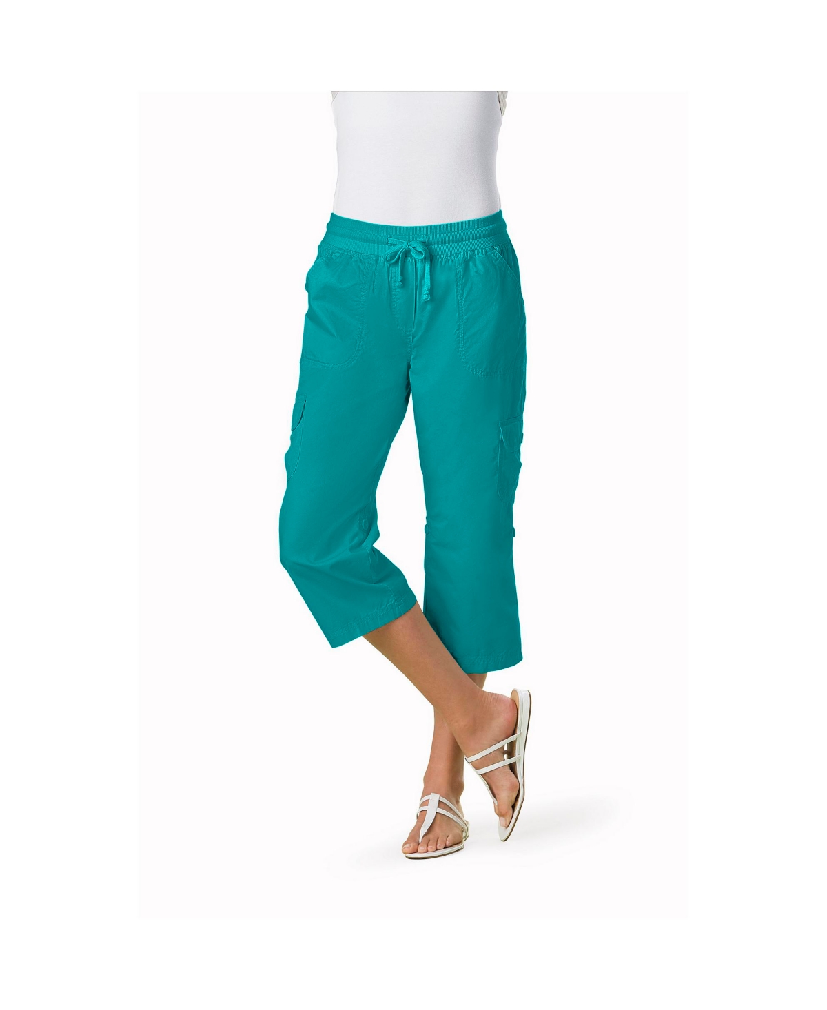 Click here for Woman Within Plus Size Convertible Length Cargo Ca... prices
