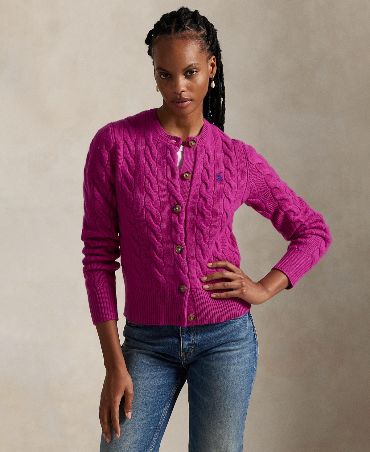Click here for Polo Ralph Lauren Womens Cable-Knit Wool-Cashmere... prices