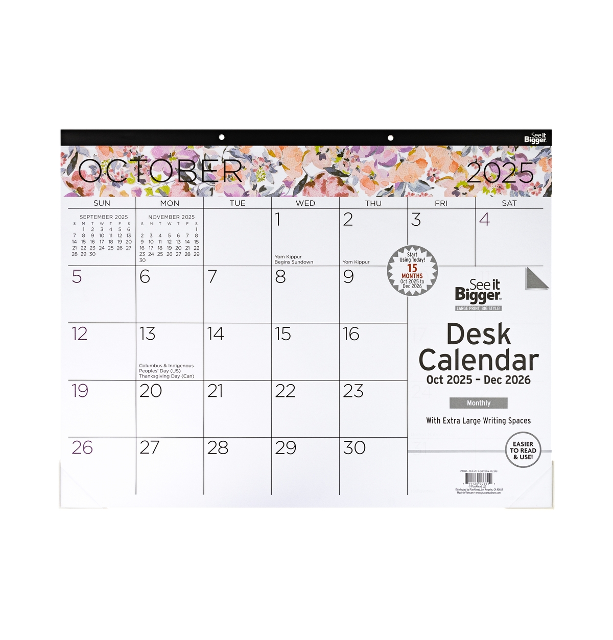 Click here for See It Bigger Desk Pad Calendar 17x22" - Fash... prices