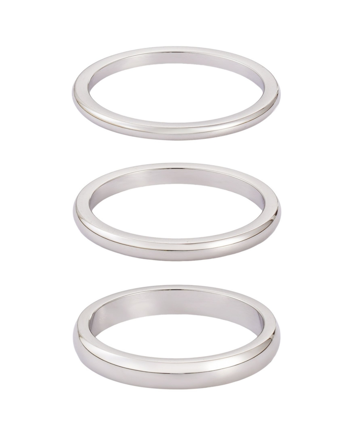 Click here for Adornia Tarnish Resistant Silver Stacking Band Set... prices