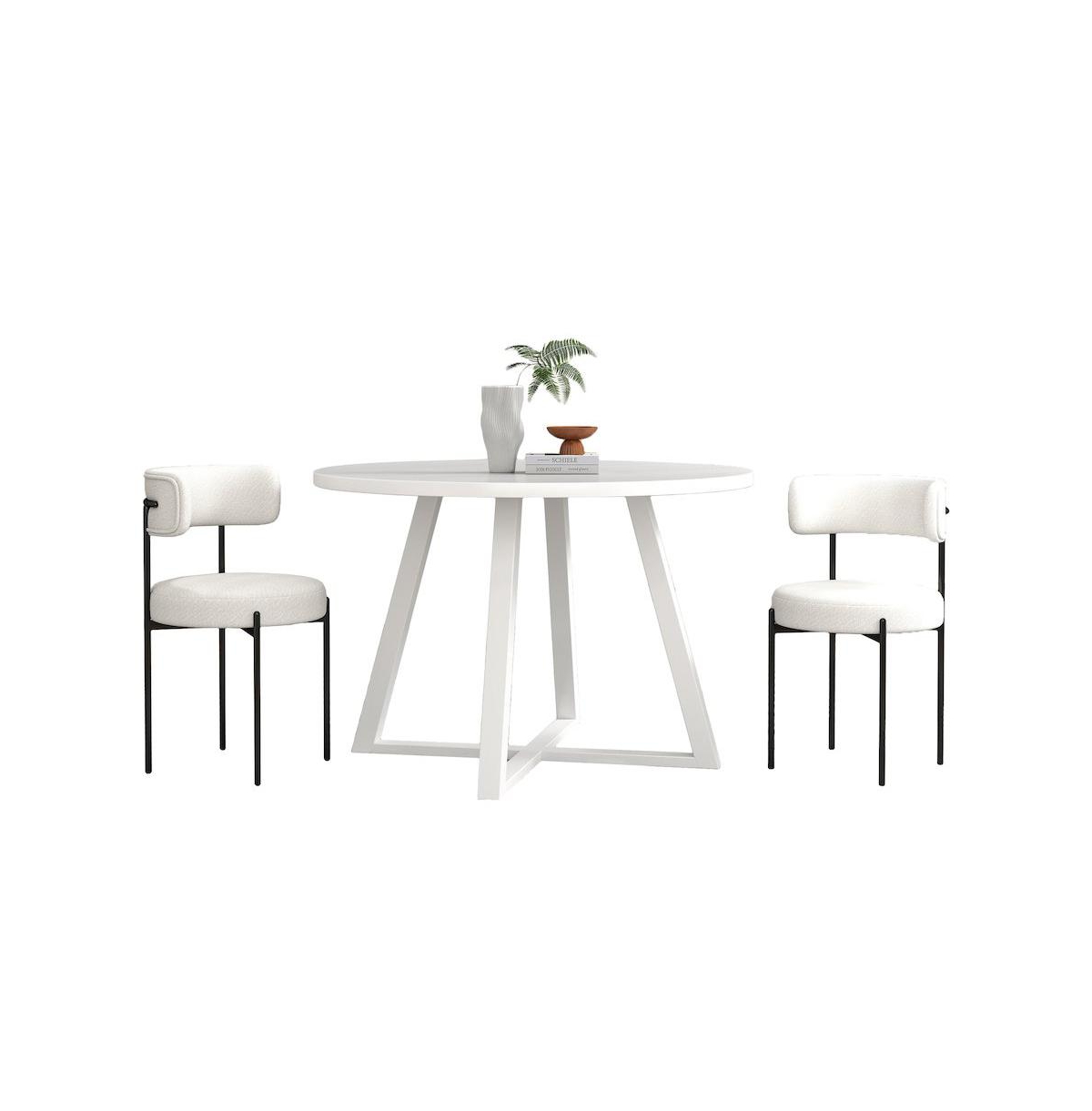 Click here for Roundhill Furniture Durban 3-Pc Round Dining Set... prices