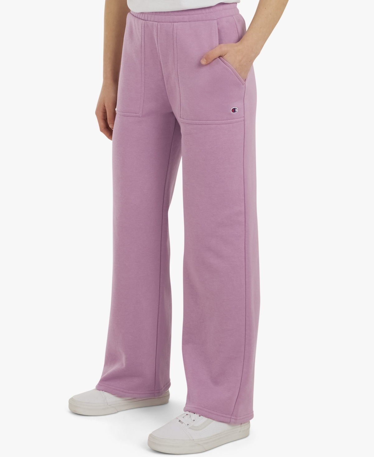 Click here for Champion Girls 7-16 Fleece Wide-Leg Pants - Haze prices