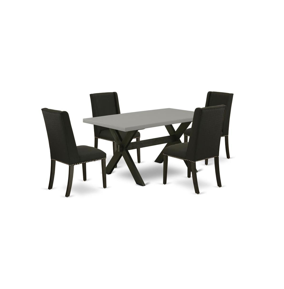 Click here for East West Furniture 5-Pc Dining Table Set Included... prices