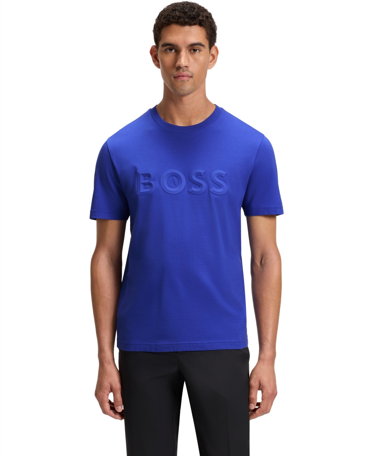 Click here for Boss by Hugo Boss Mens 3D Logo Cotton-Jersey T-Shi... prices