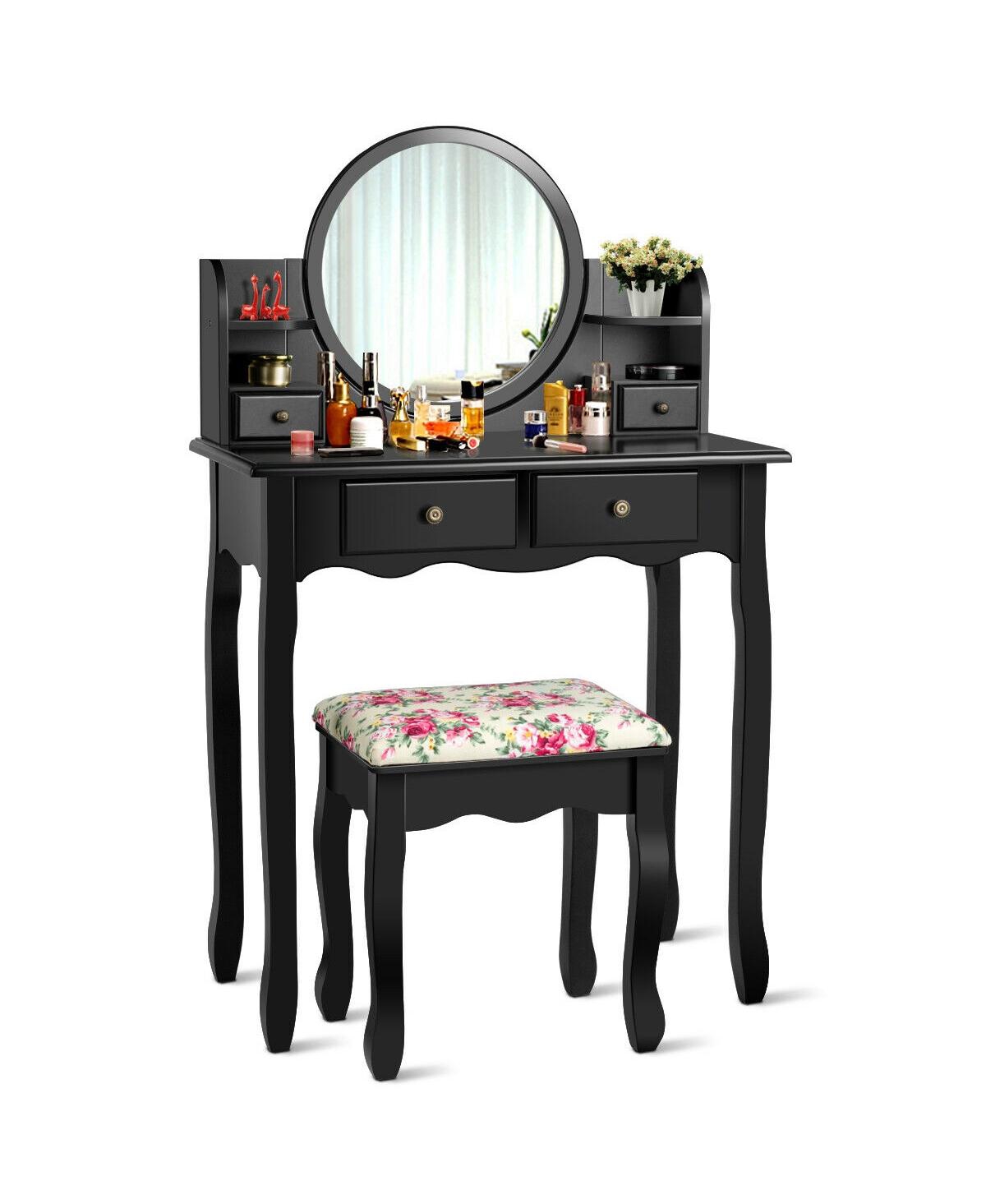 Click here for Makeup Vanity Table Set with 360° Pivoted Rou... prices