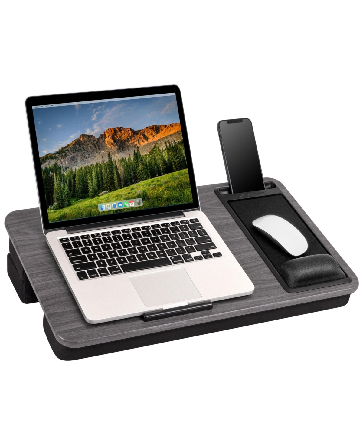 Click here for Lapgear Elevation Pro Lap Desk - Grey woodgrain prices