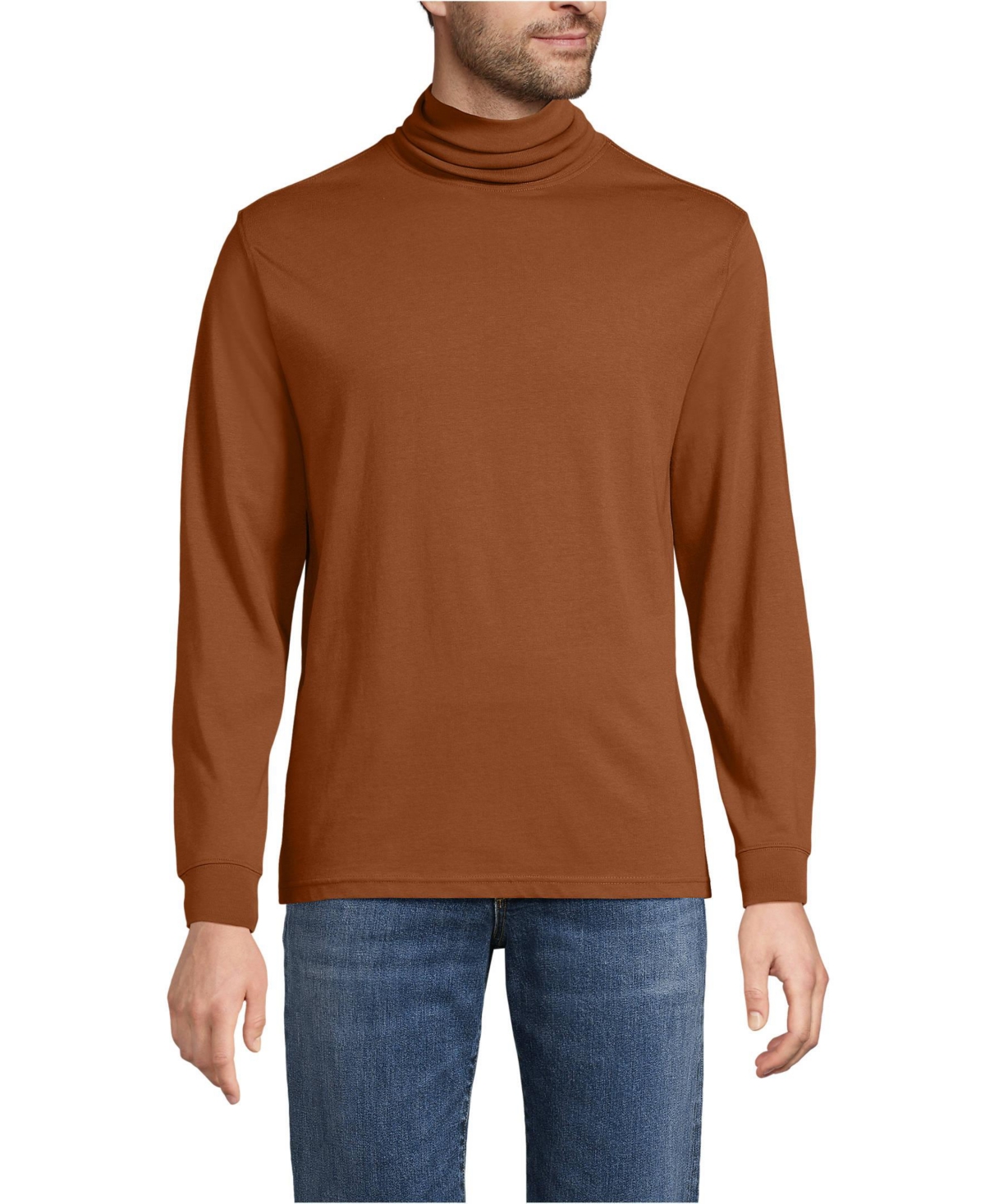 Click here for Lands End Big & Tall Super-t Turtleneck - Rich gin... prices