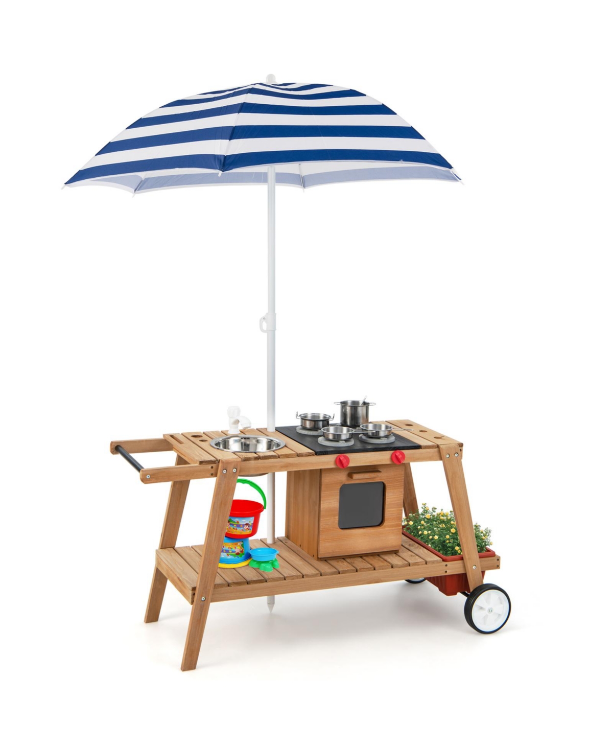 Click here for Kids Play Trolley Outdoor Wooden Kids Play Cart wi... prices