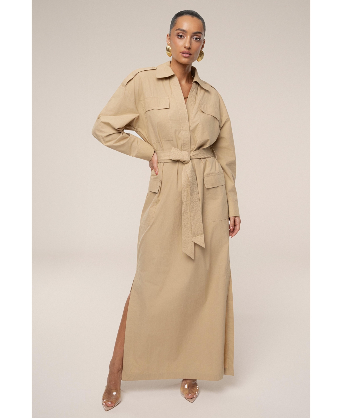 Click here for Jluxlabel Womens Harbor Shore Belted Maxi Dress -... prices