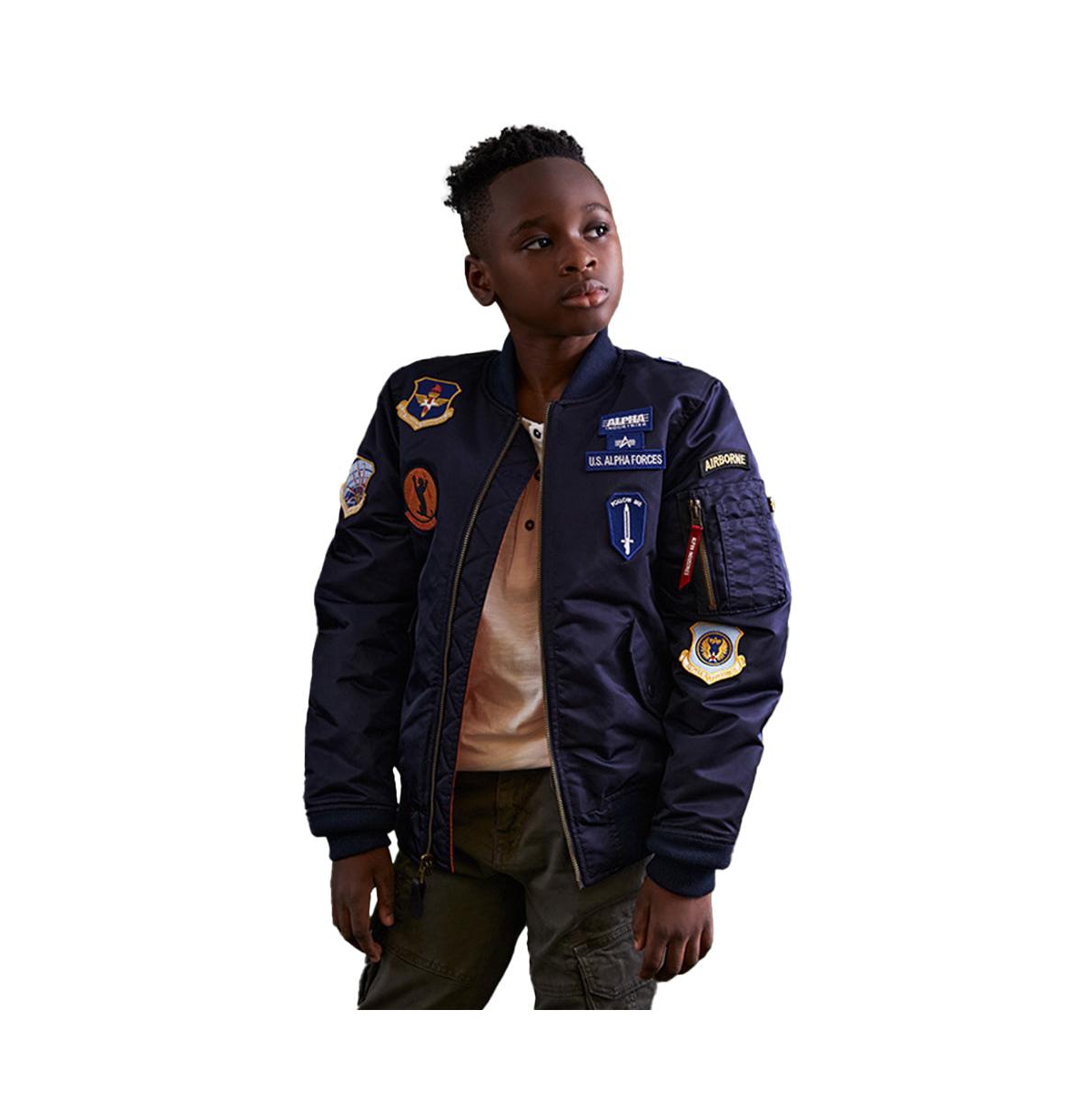 Click here for Alpha Industries Youth Ma-1 Squadron - Replica blu... prices