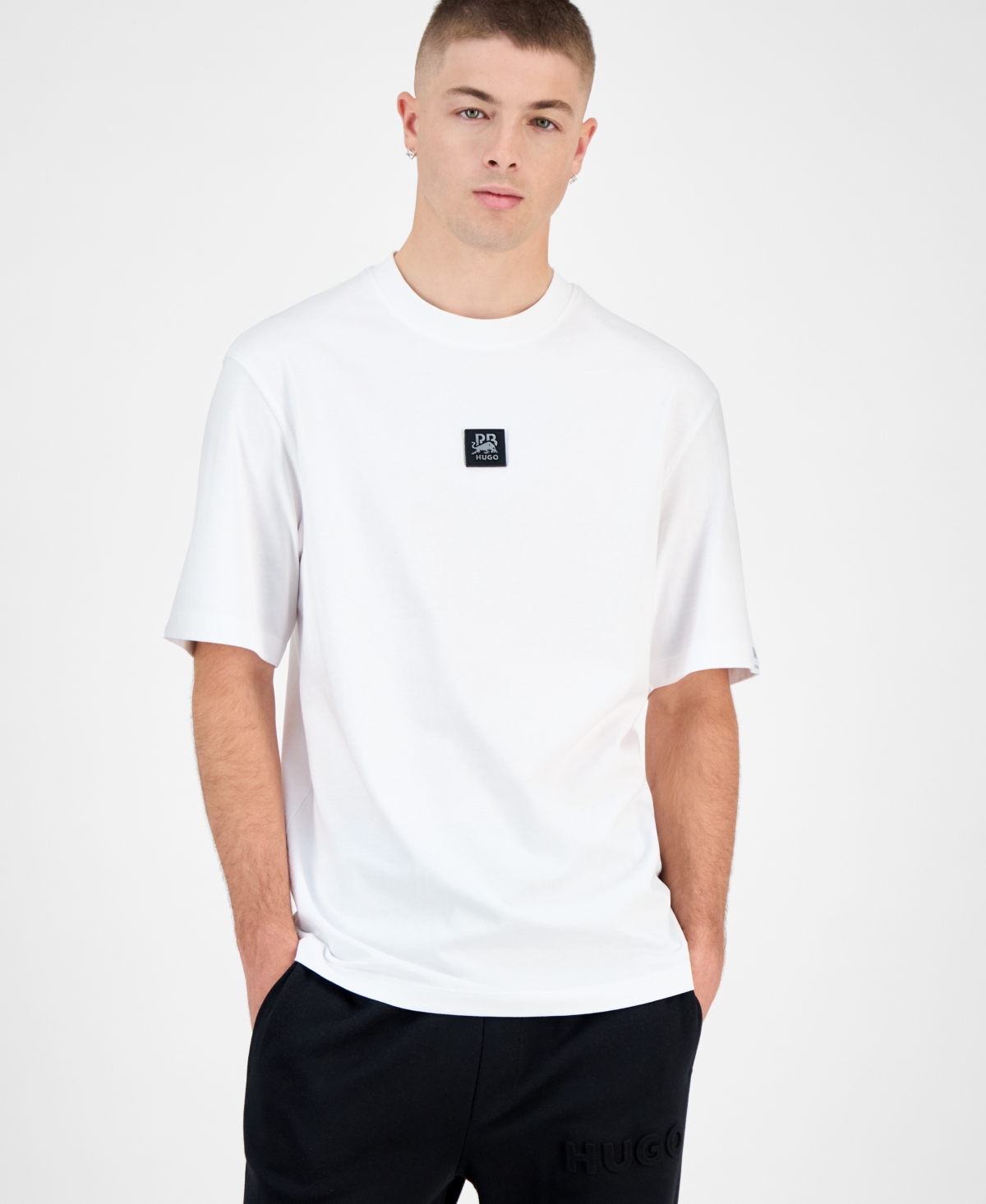 Click here for Racing Bulls x Hugo Mens Dogos Relaxed-Fit Crewnec... prices