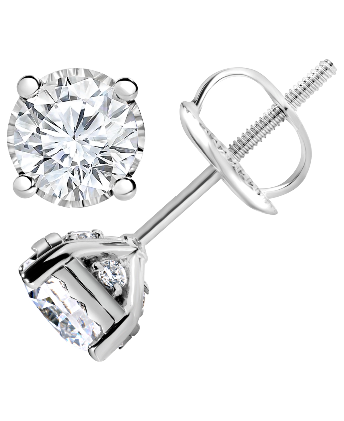 Click here for TruMiracle Diamond Stud Earrings (1-1/4 ct. t.w.)... prices