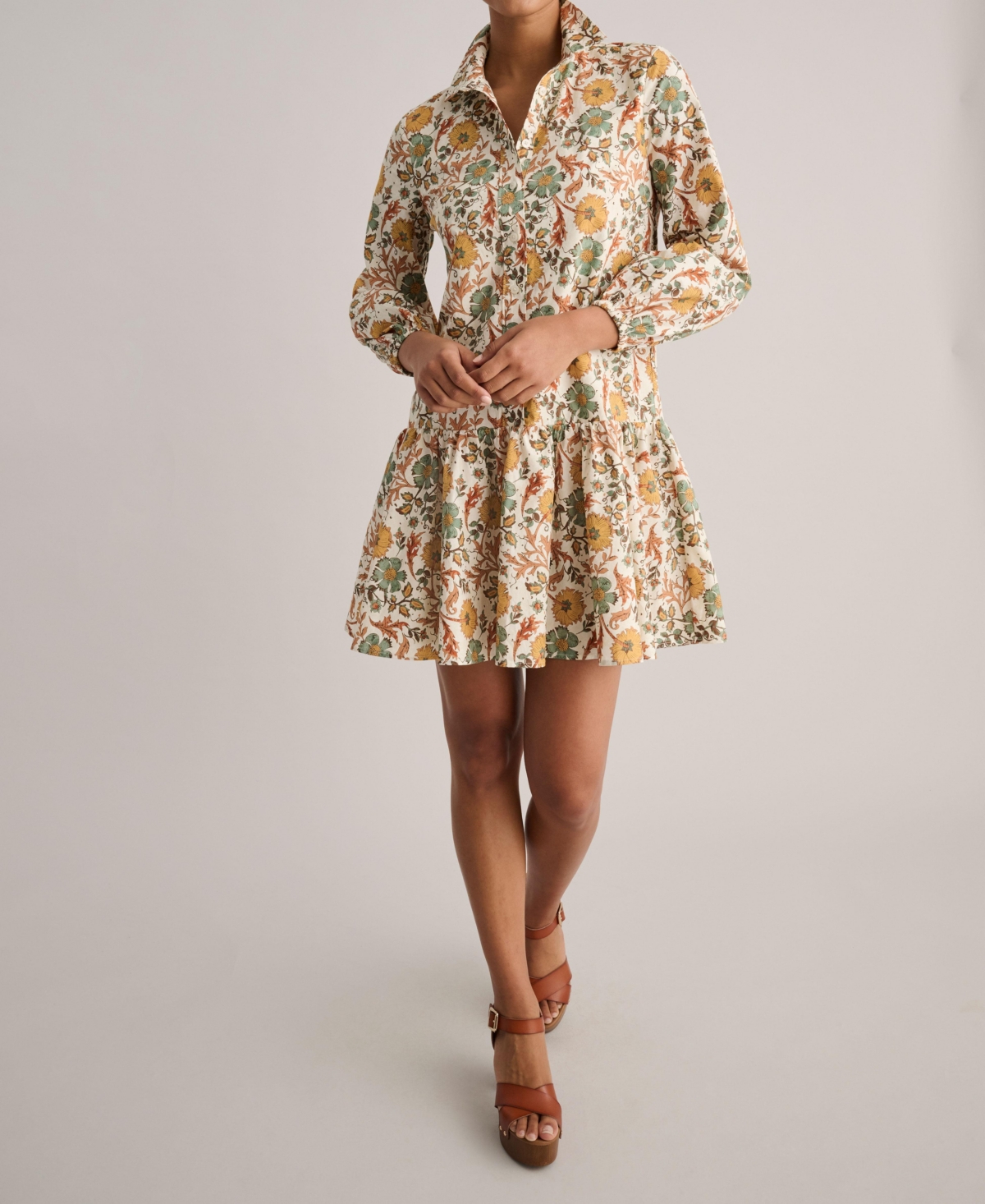 Click here for UNTUCKit Womens Cotton A-Line Maren Shirt Dress -... prices