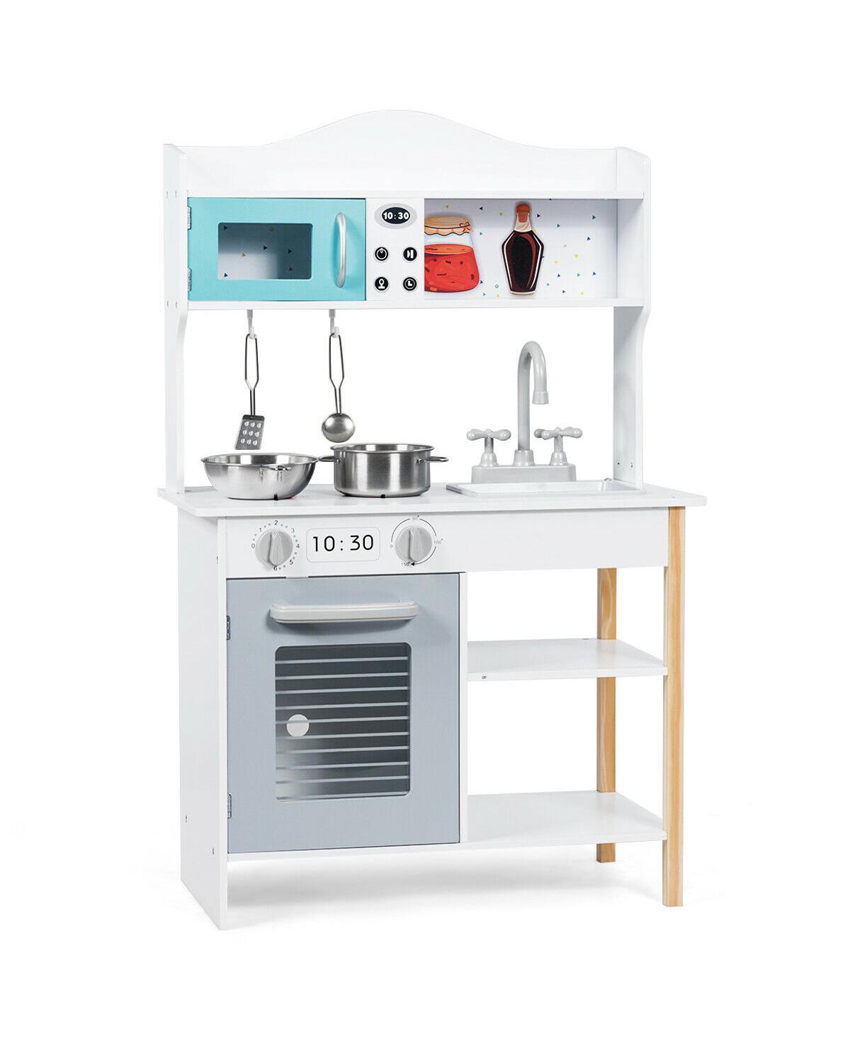 Click here for Akiudex Wooden Kids Play Kitchen Set with Sink  St... prices