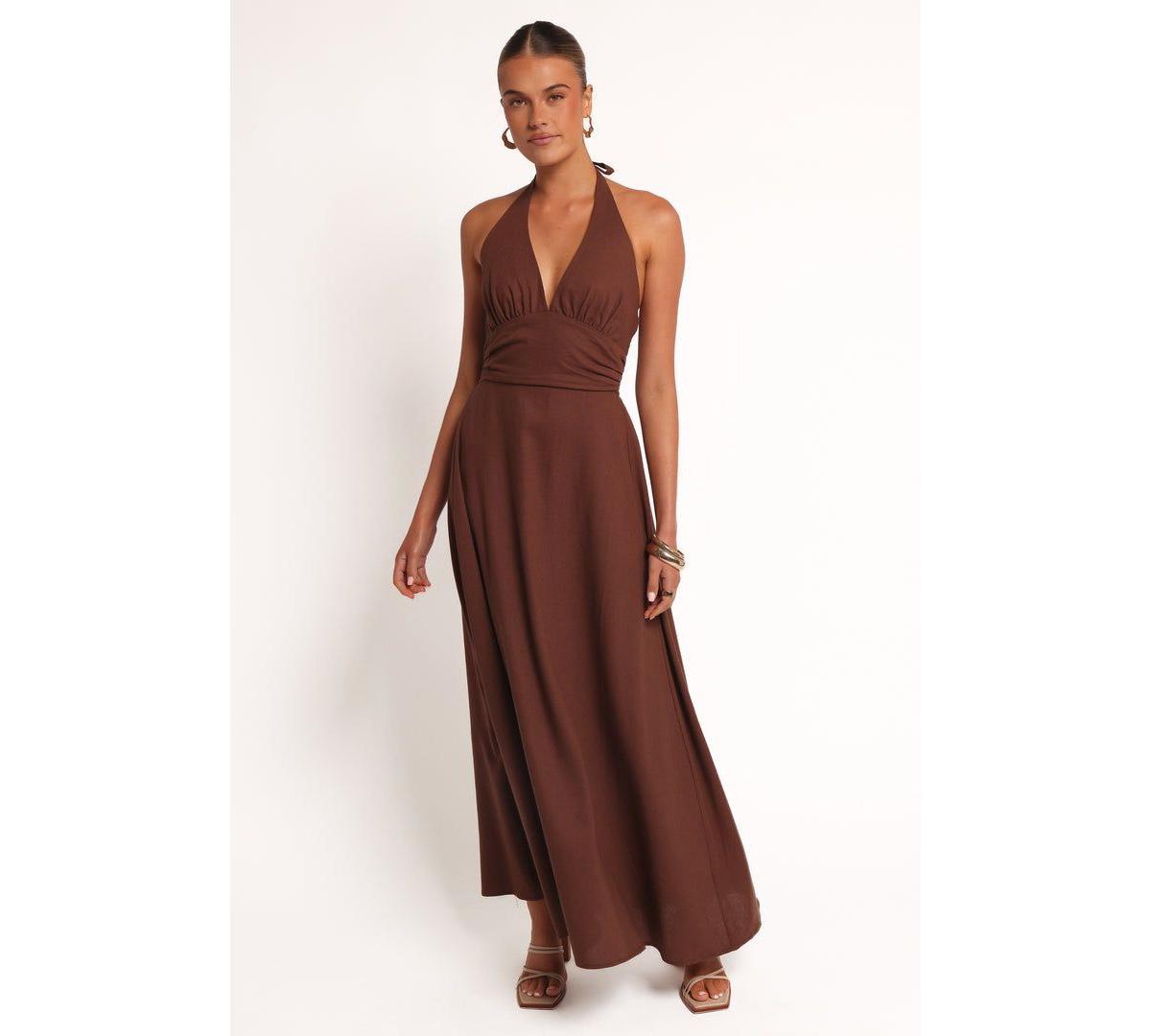 Click here for Petal and Pup Womens Marie Halterneck Maxi Dress -... prices