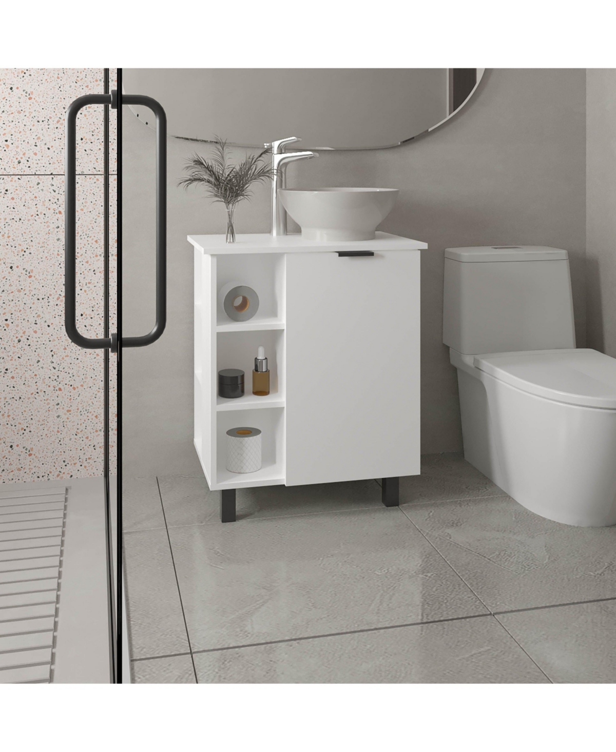 Click here for Depot E-Shop Dobson Vanity Sink  1 Door  4 Legs  5... prices