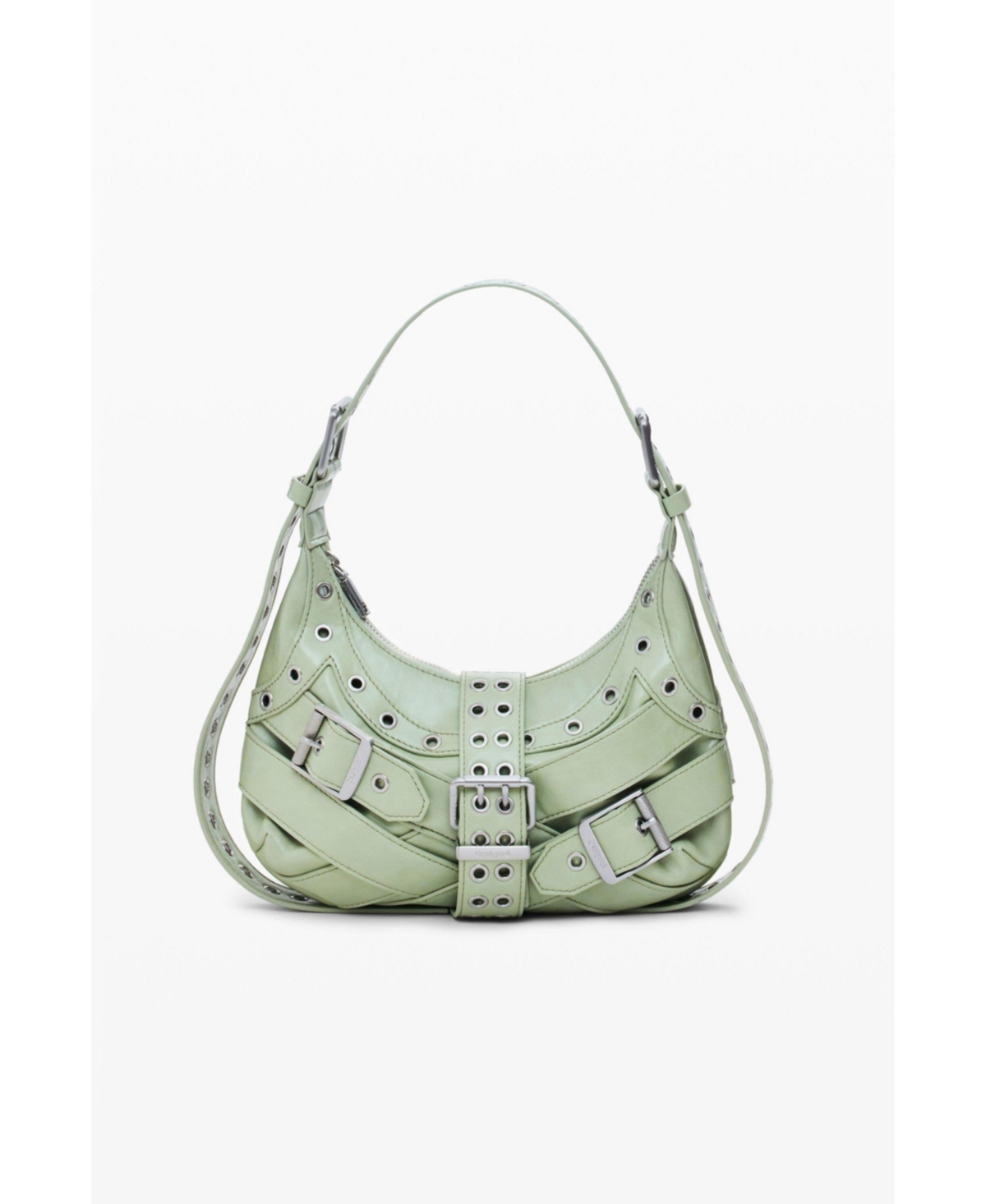 Click here for Desigual Womens Medium faux leather bag with buckl... prices