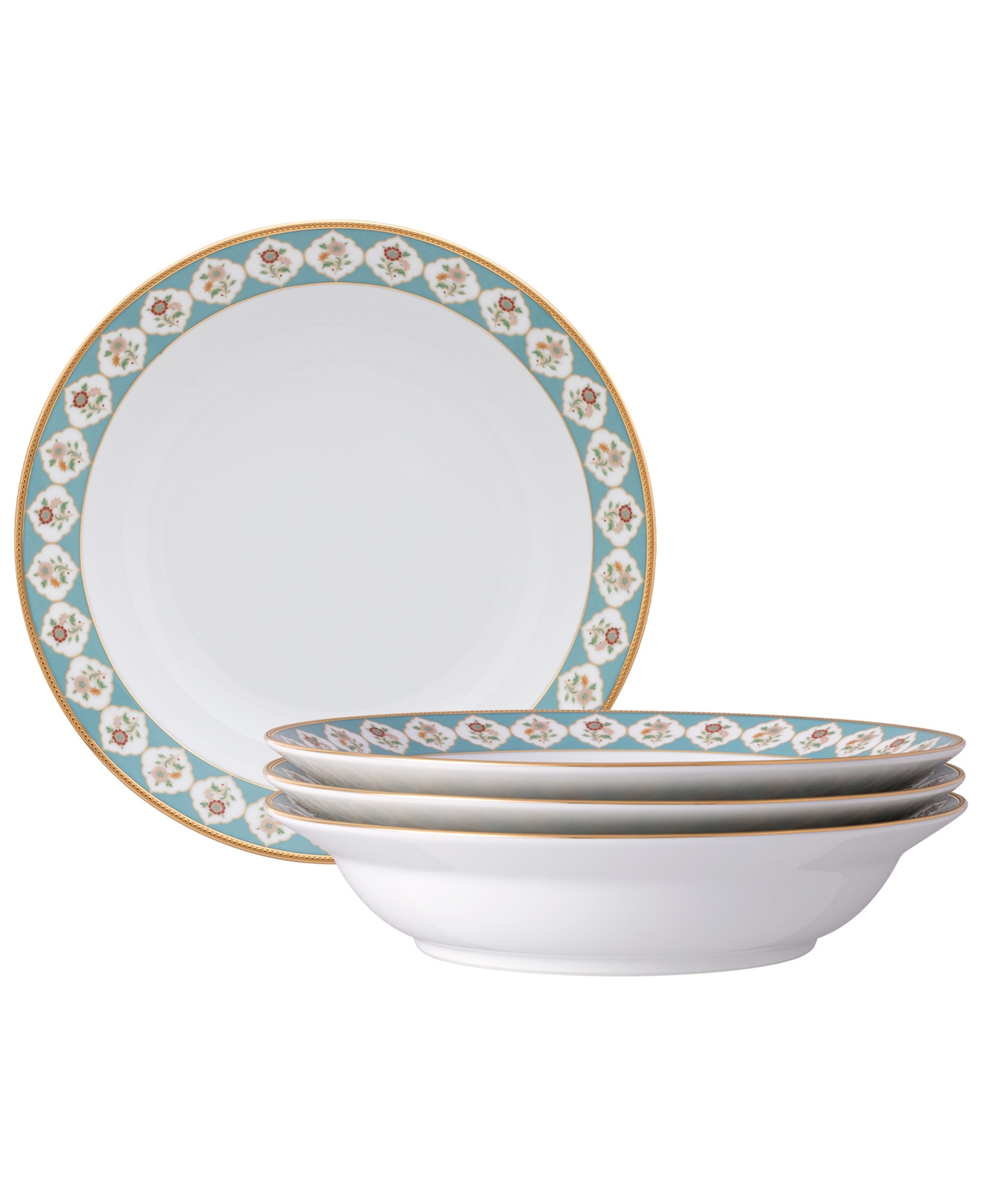 Click here for Noritake Lodis Morning 4-Pc. Rim Dinner Bowl Set... prices