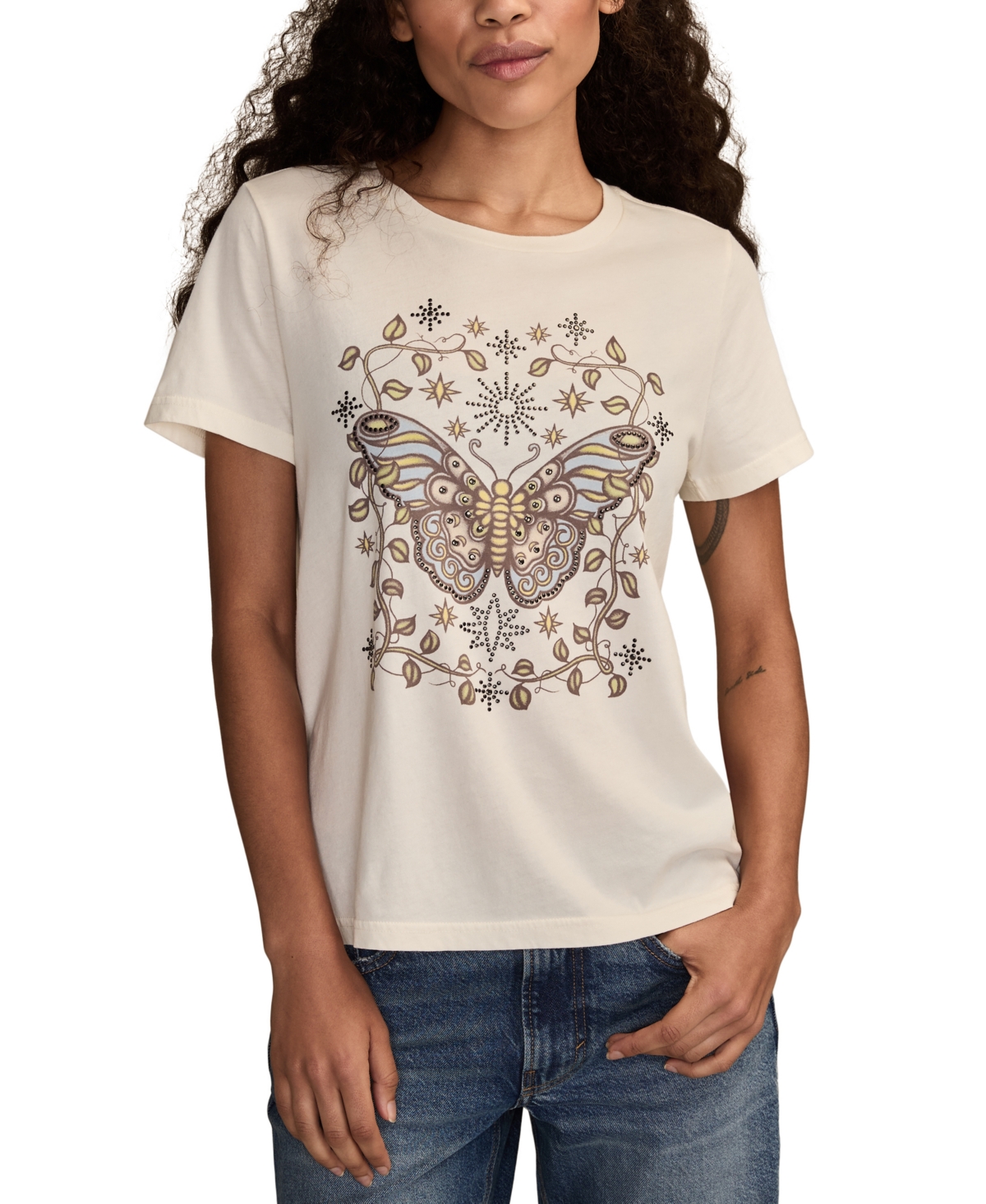 Click here for Lucky Brand Womens Embellished Butterfly Classic C... prices