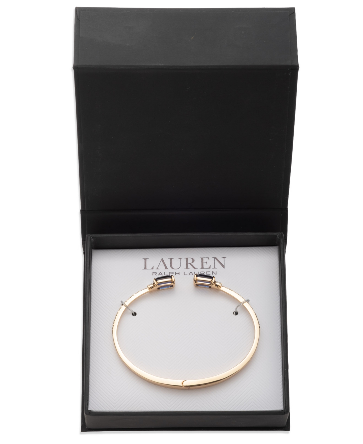Lauren Ralph Lauren Crystal Stone Cuff Bracelet - Dark Blue