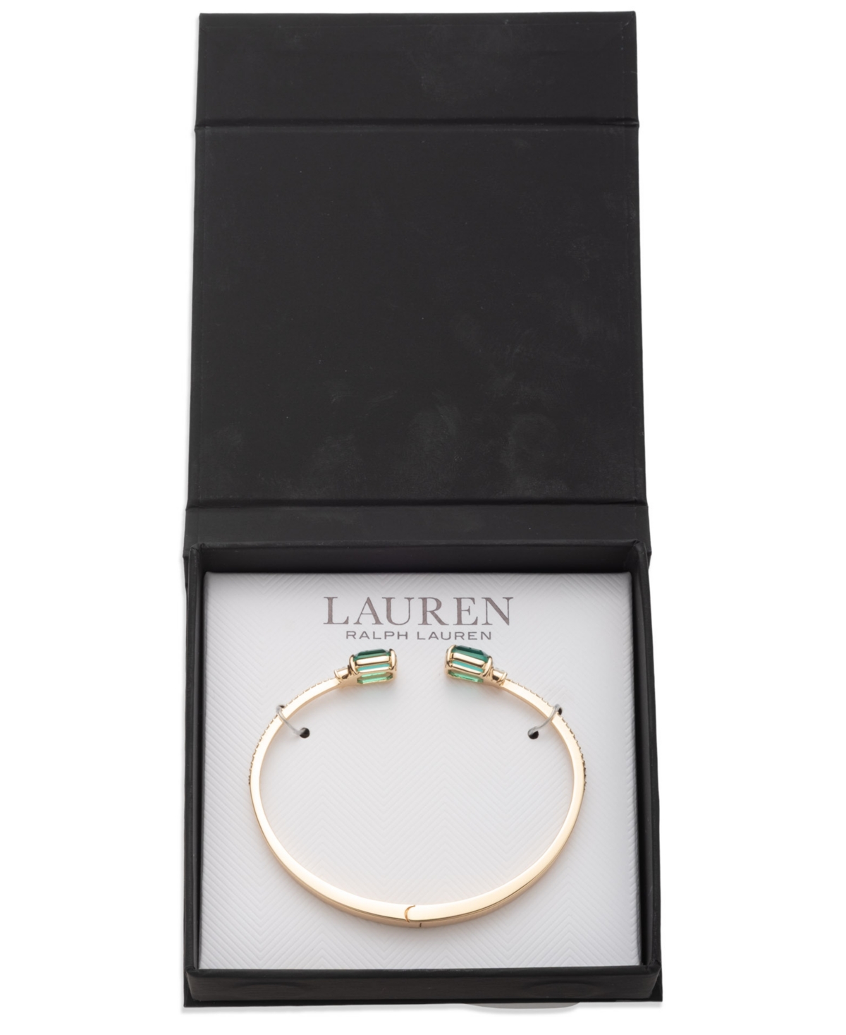 Lauren Ralph Lauren Crystal Stone Cuff Bracelet - Green