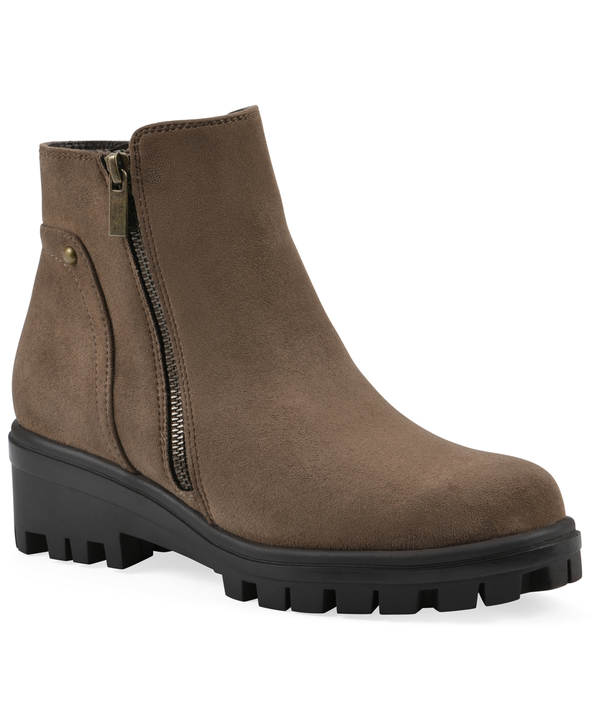 Click here for White Mountain Womens Tahj Lug Sole Booties - Dark... prices