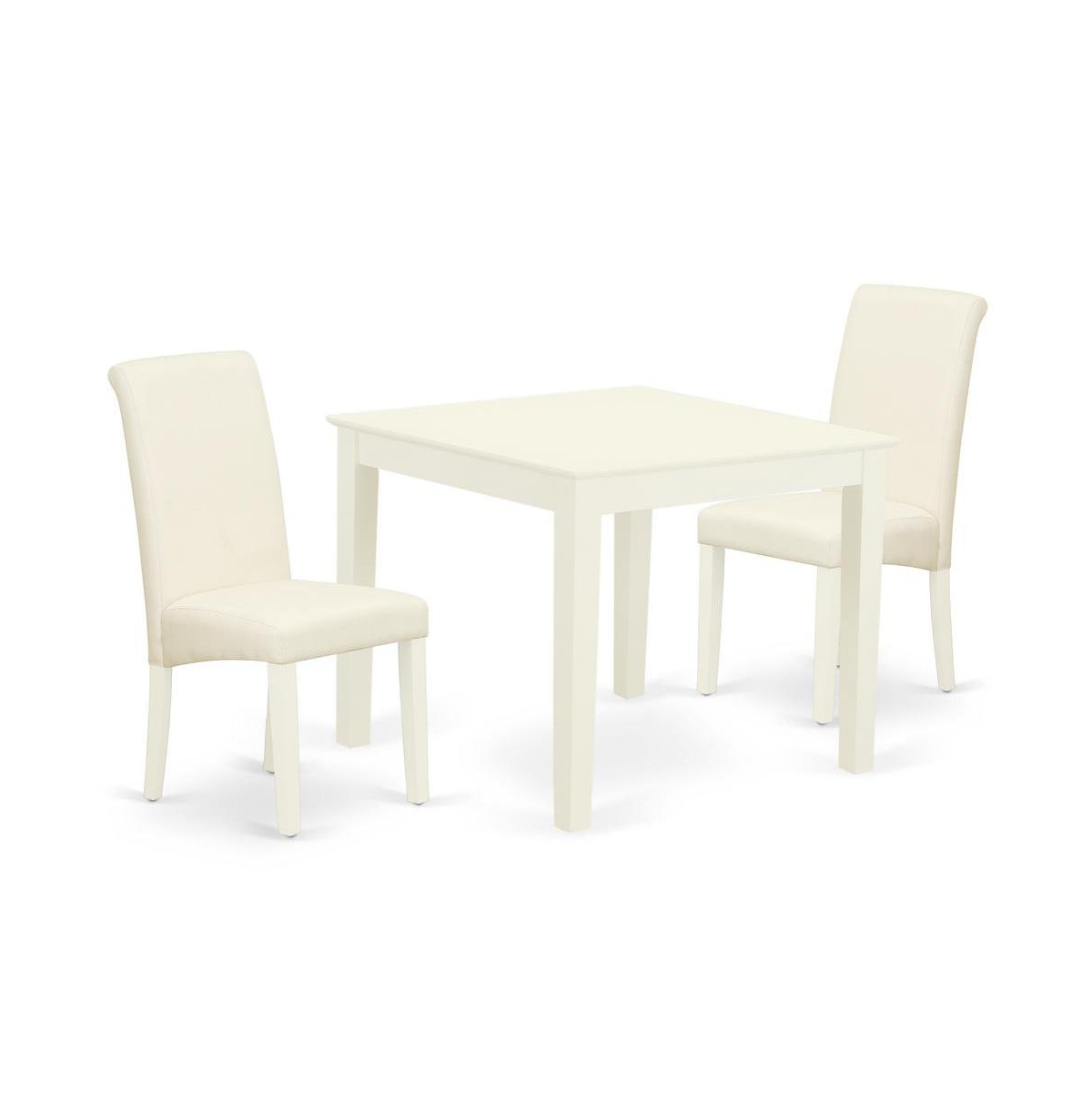Click here for East West Furniture Dining Room Set Linen White -... prices