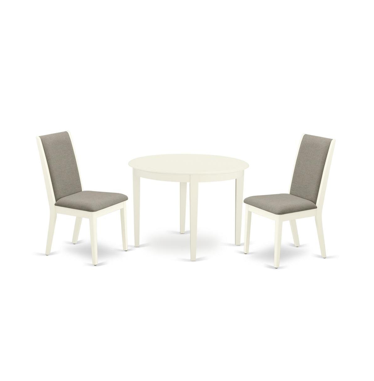 Click here for East West Furniture Dining Room Set Linen White -... prices
