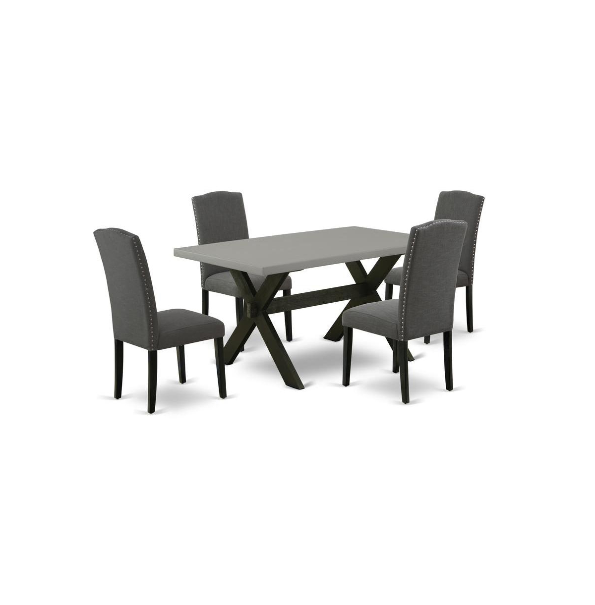 Click here for East West Furniture 5-Pc Kitchen Table Set - 4 Din... prices
