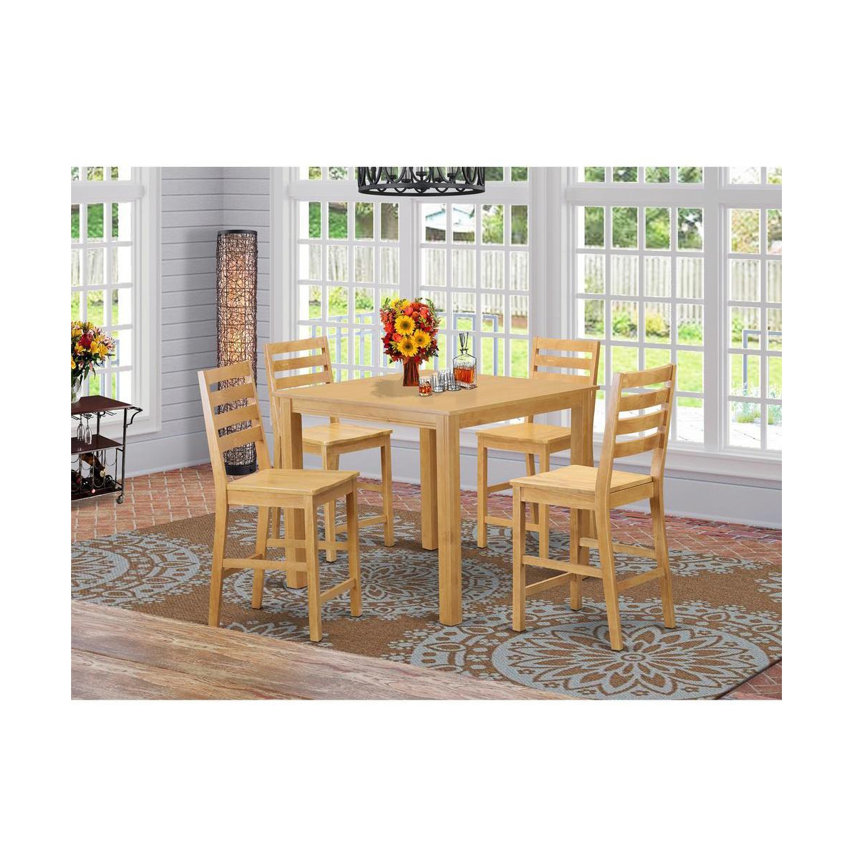 Click here for East West Furniture 5 Pc Counter height Table set-... prices
