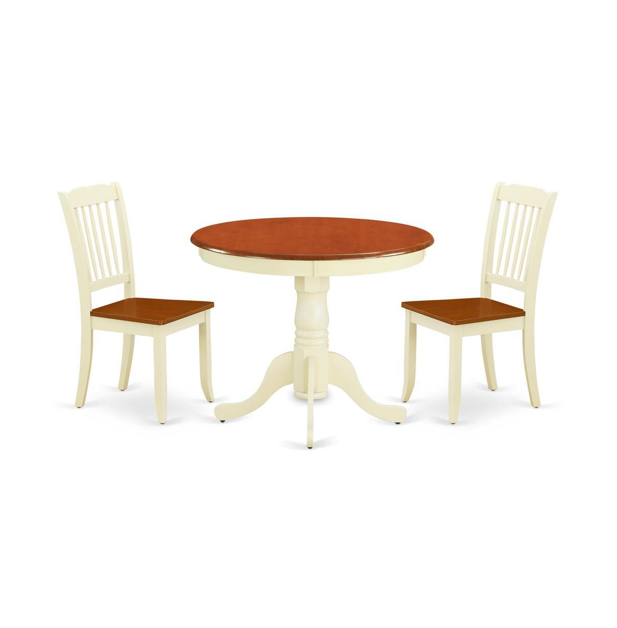 Click here for East West Furniture Dining Room Set Buttermilk & C... prices