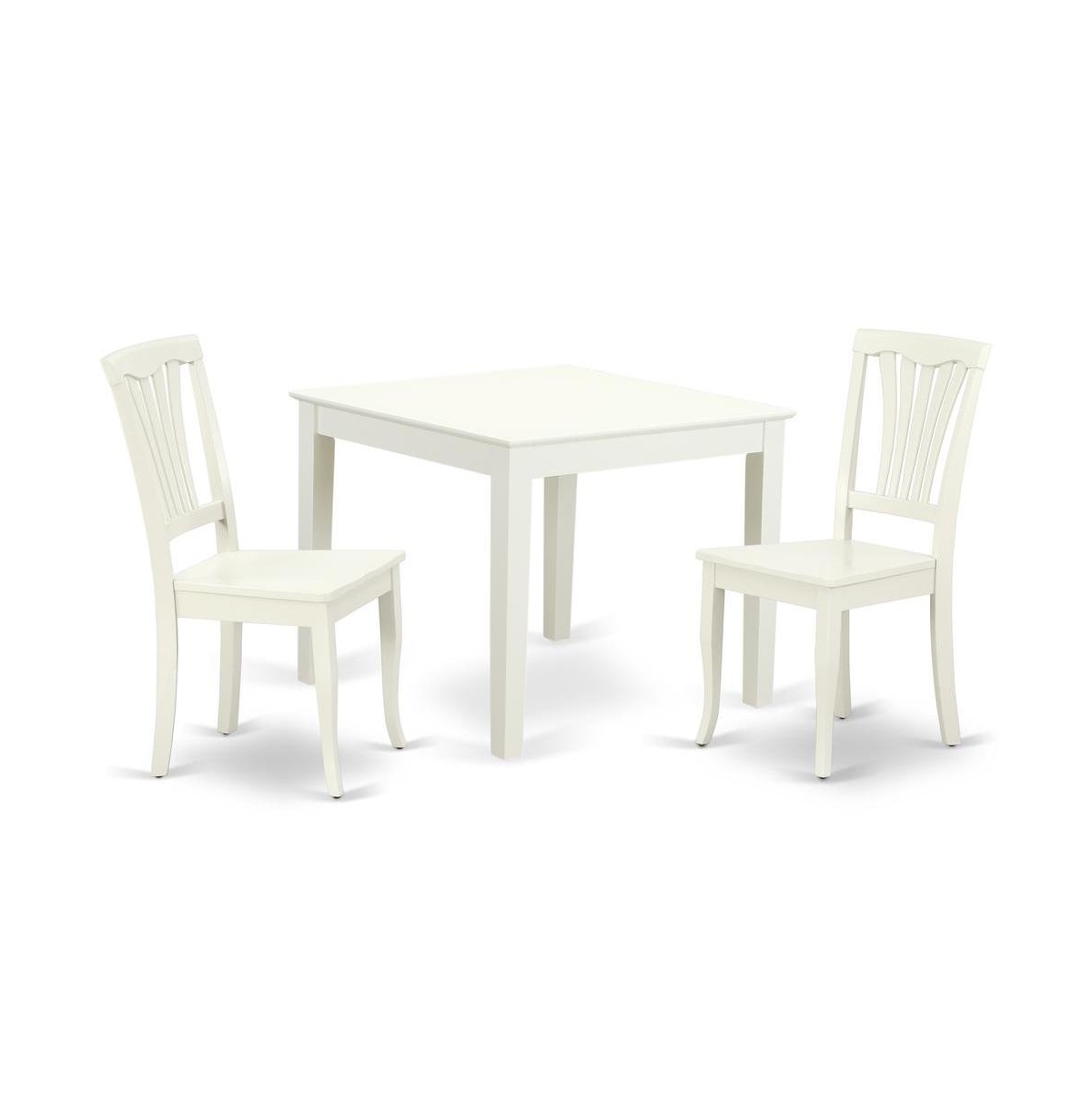 Click here for East West Furniture Dining Room Set Linen White -... prices