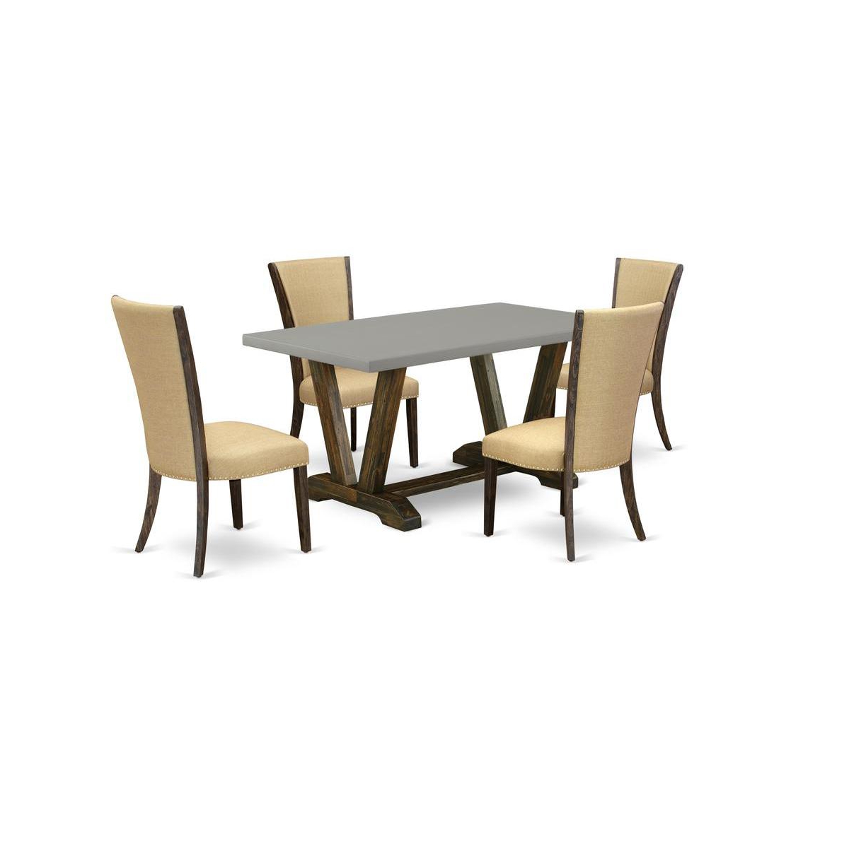 Click here for East West Furniture 5Pc Dining Table set Contains... prices