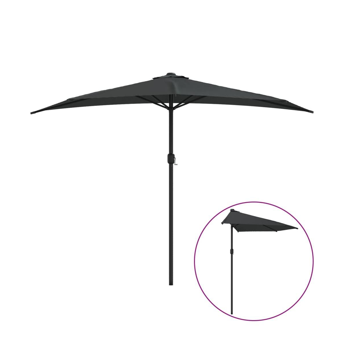Click here for vidaXL Garden Parasol Anthracite Polyester Fabric... prices