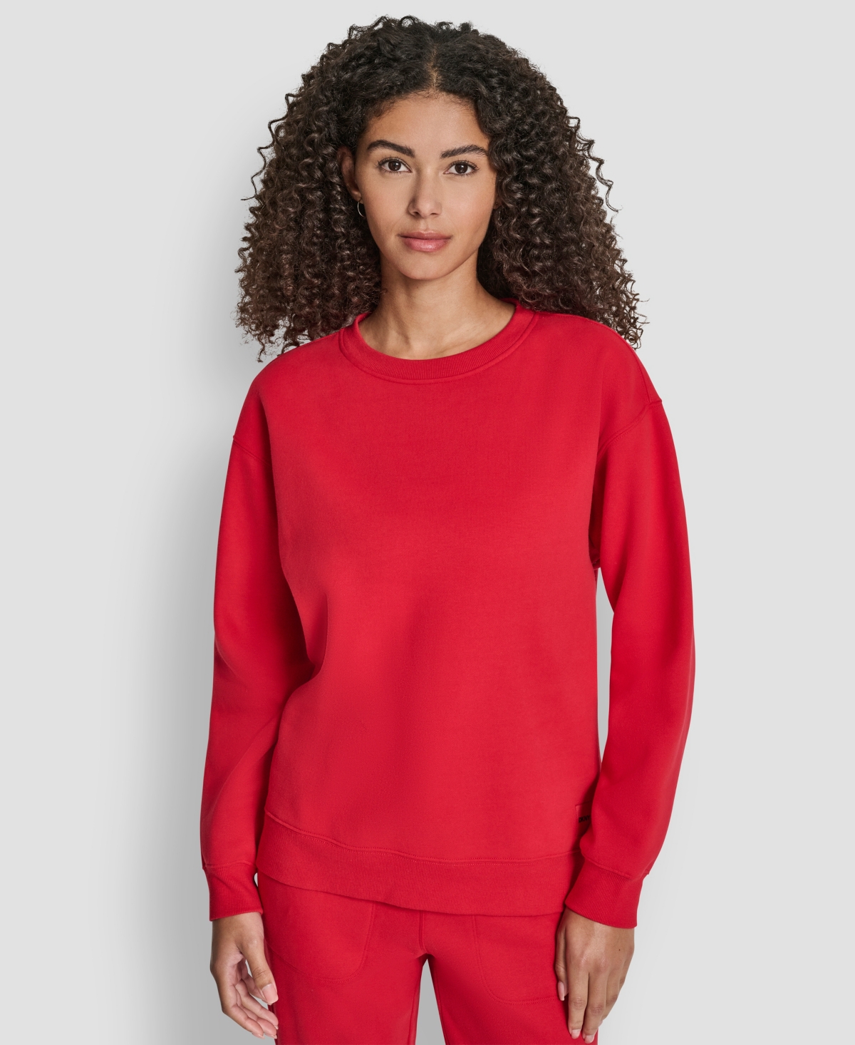 Click here for Dkny Womens Tonal Logo Patch Crewneck Sweatshirt -... prices