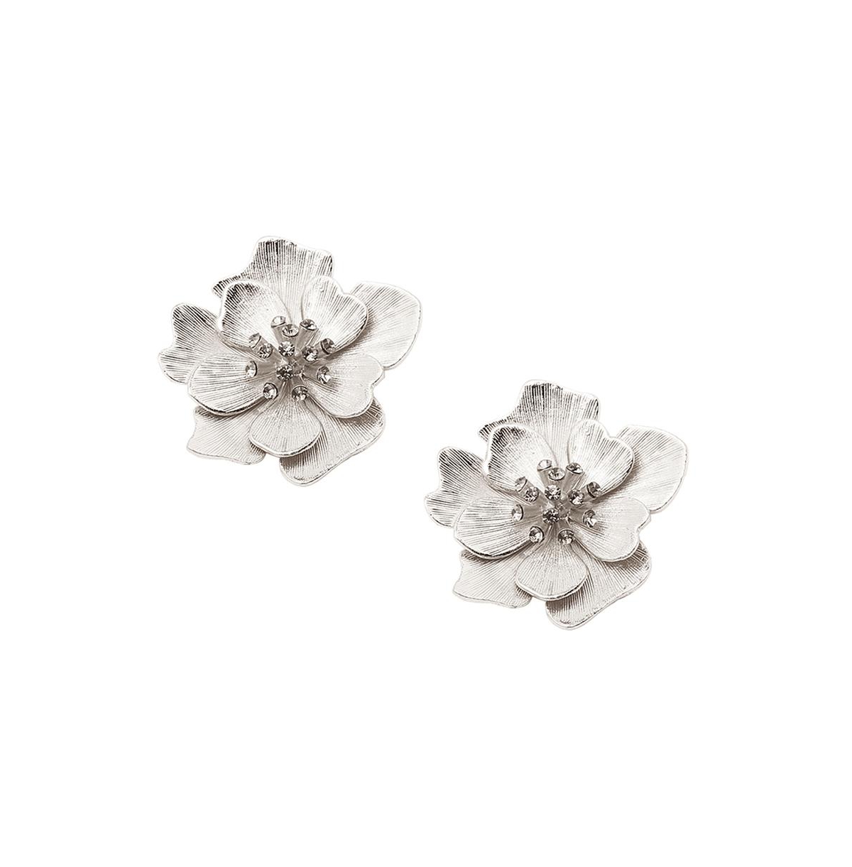 Click here for Sohi Womens Flower Stud Earrings - Silver prices