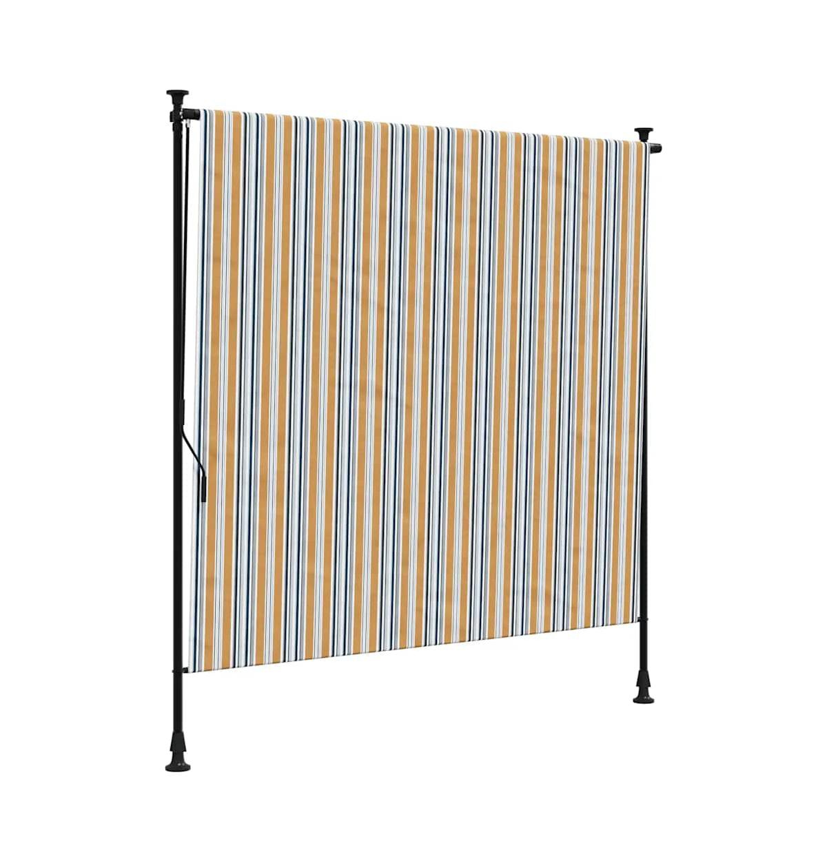 Click here for vidaXL Outdoor Roller Blind Yellow and White Steel... prices