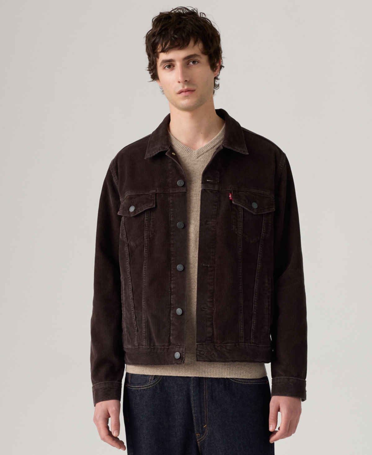 Click here for Levis Mens Regular Fit Stretch Denim Trucker Jacke... prices