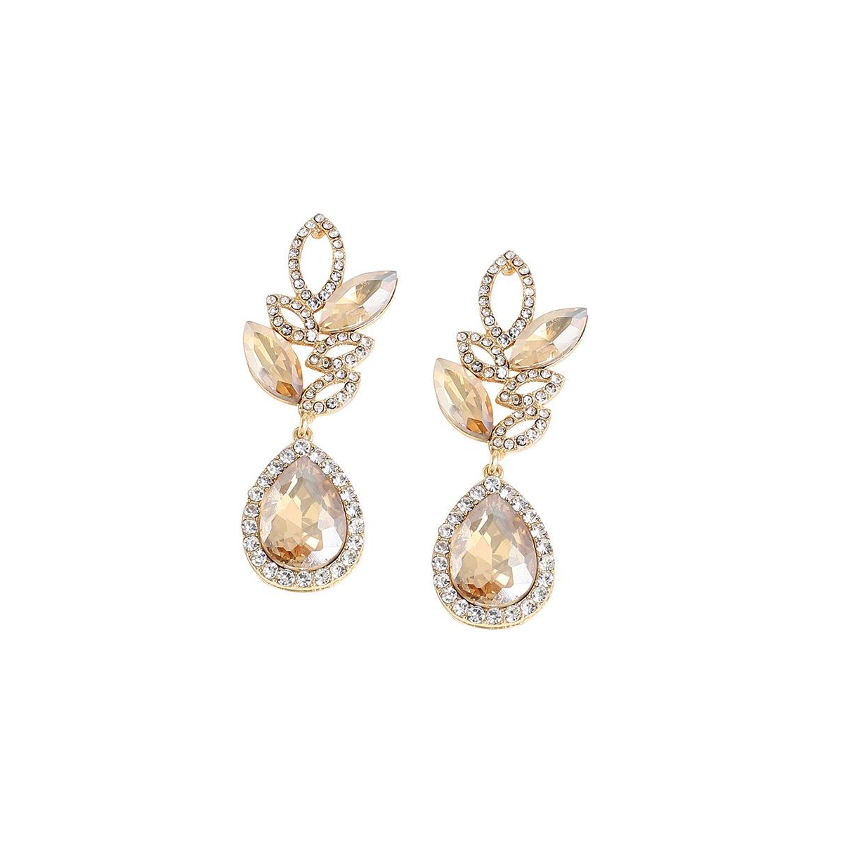 Click here for Sohi Womens Gold Dazzling Drop Earrings - Gold prices