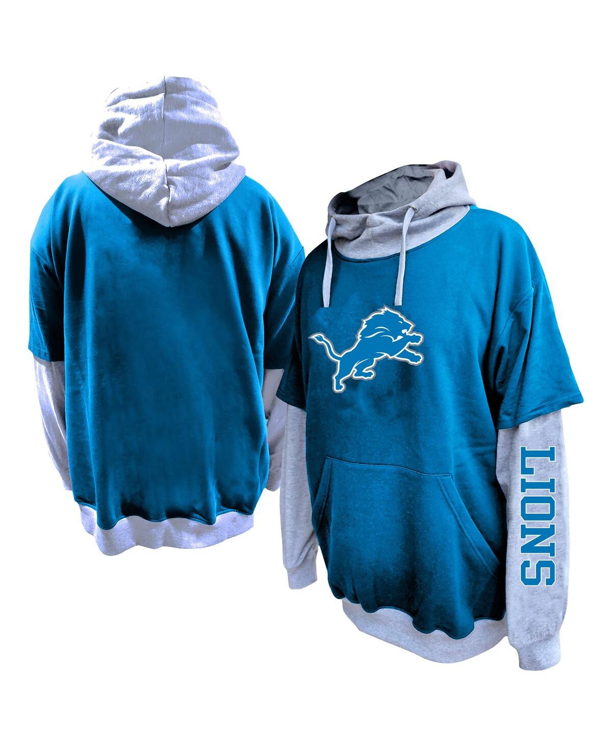 Click here for Fanatics Mens Blue/Heather Gray Detroit Lions Big... prices