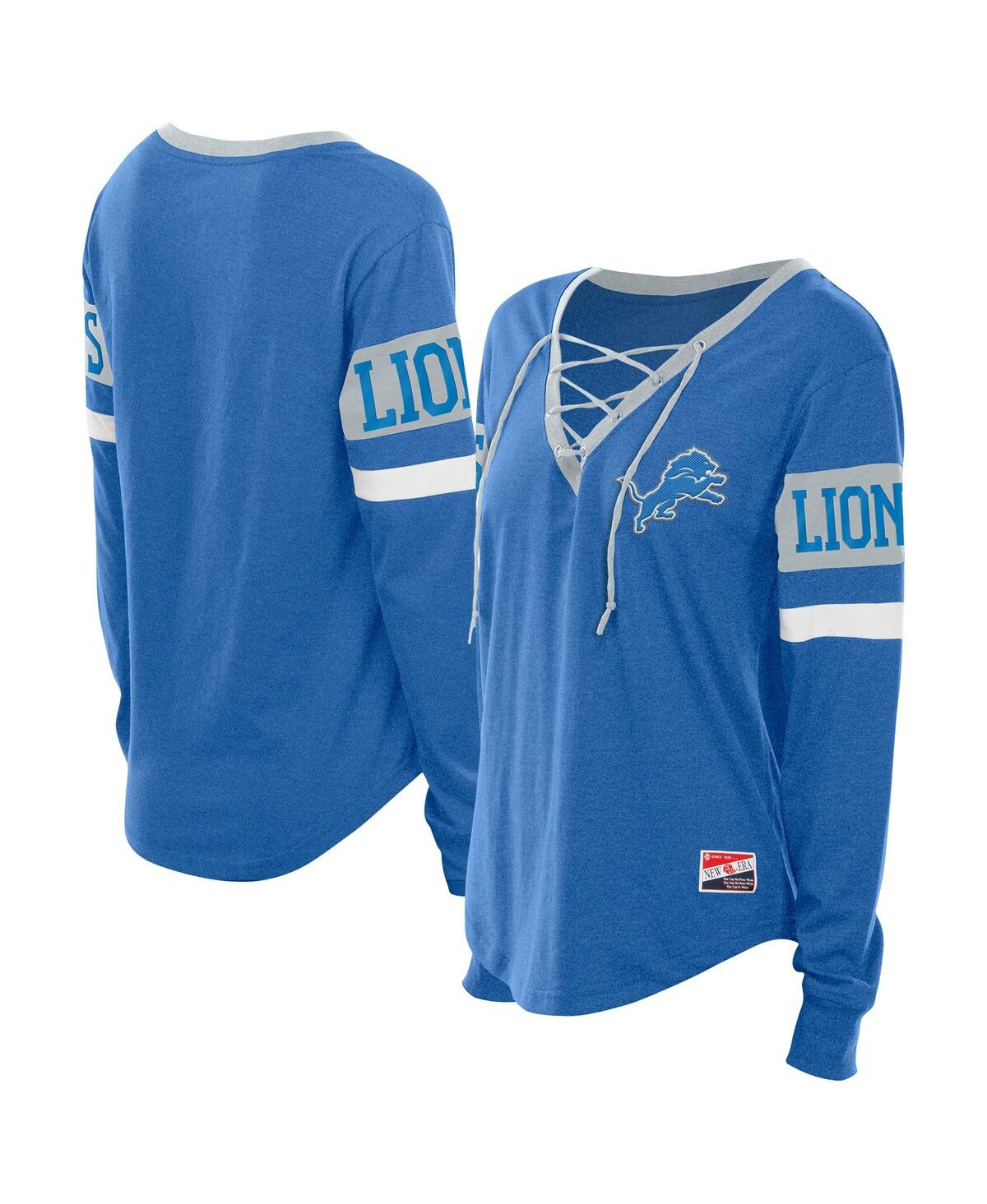 Click here for New Era Womens Blue Detroit Lions Throwback Lace-U... prices
