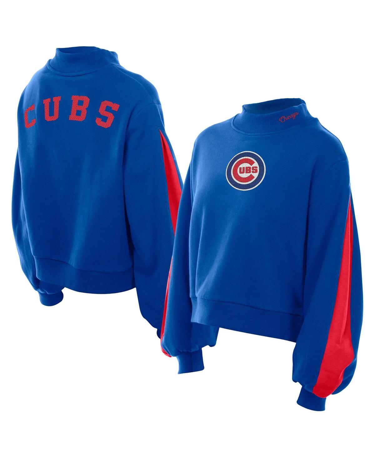 Click here for New Era Womens Royal Chicago Cubs Mock Neck Balloo... prices