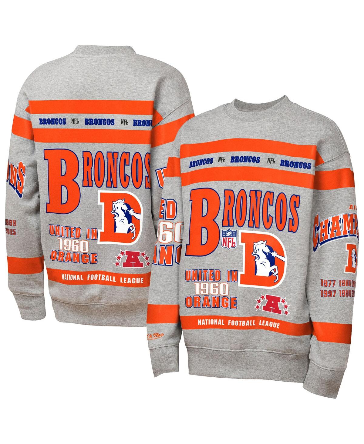 Click here for Mitchell & Ness Big Boys and Girls Gray Denver Bro... prices