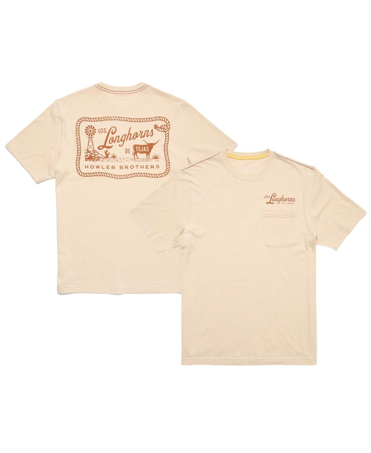Click here for Howler Brothers Mens Tan Texas Longhorns Pocket T-... prices