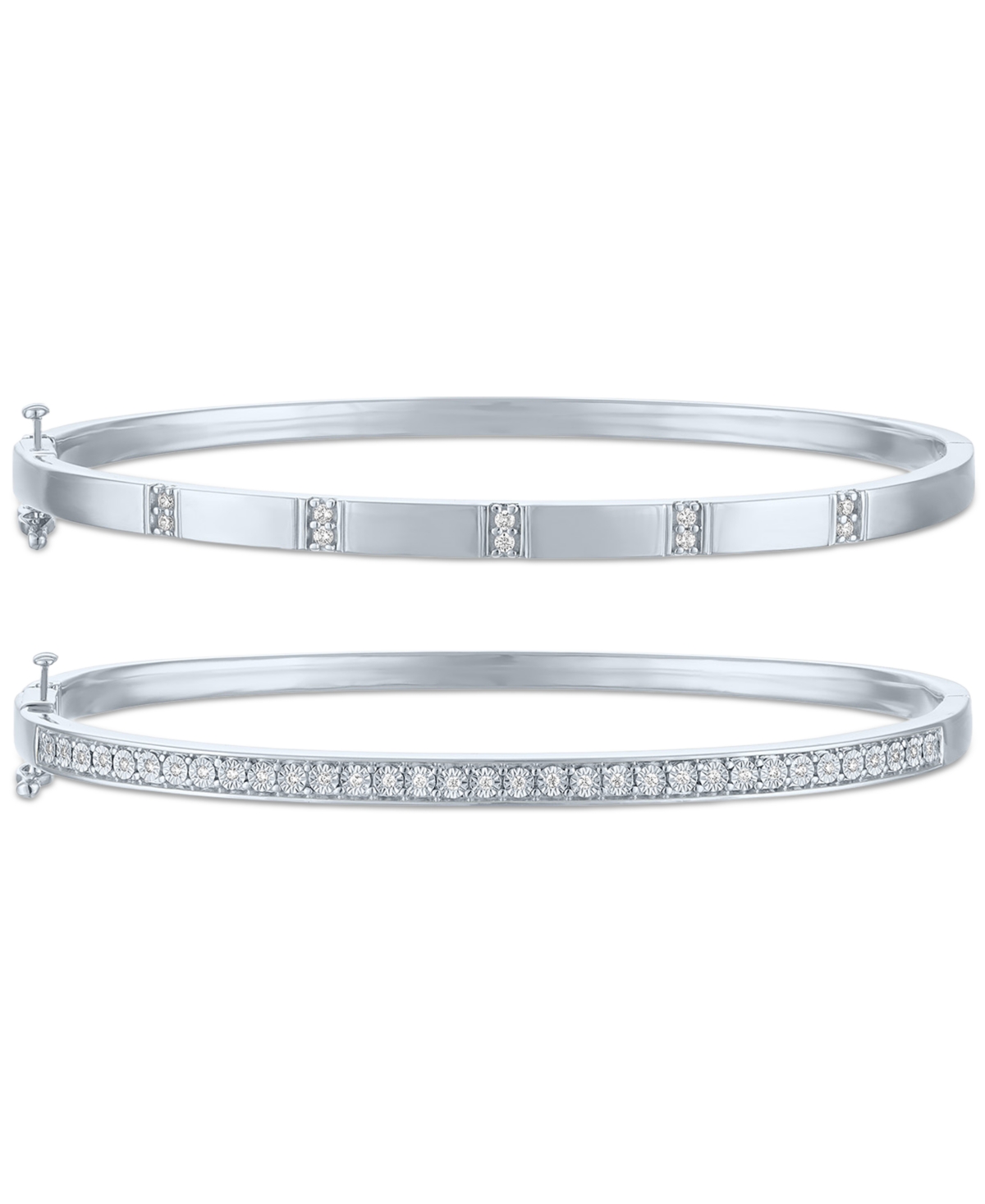 Click here for 2-Pc. Set Diamond Bangle Bracelets (1/5 ct. t.w.)... prices