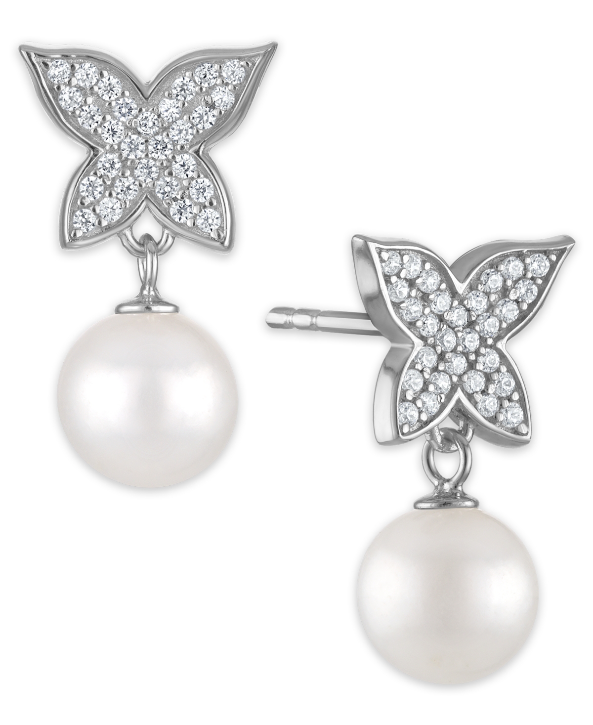 Click here for Macys Cultured Freshwater Pearl (7.5-8mm) and Cubi... prices