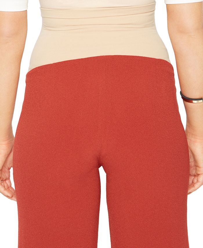 A Pea in the Pod Maternity Wide-Leg Crop Pants - Macy's