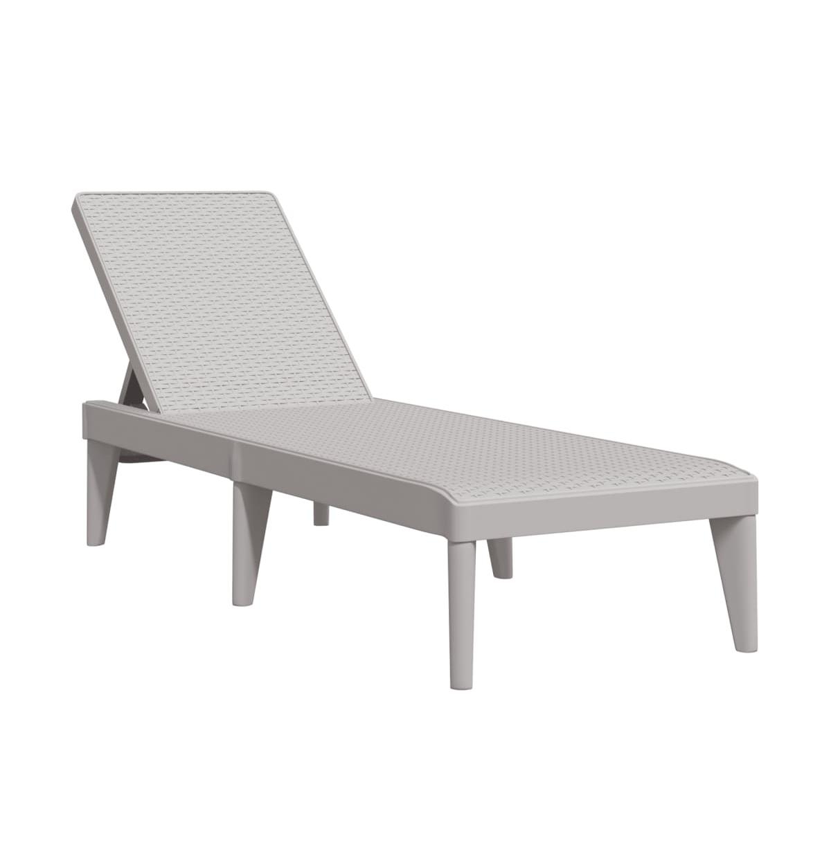 Click here for Sun Lounger Grey Polypropylene Standard Foldable S... prices